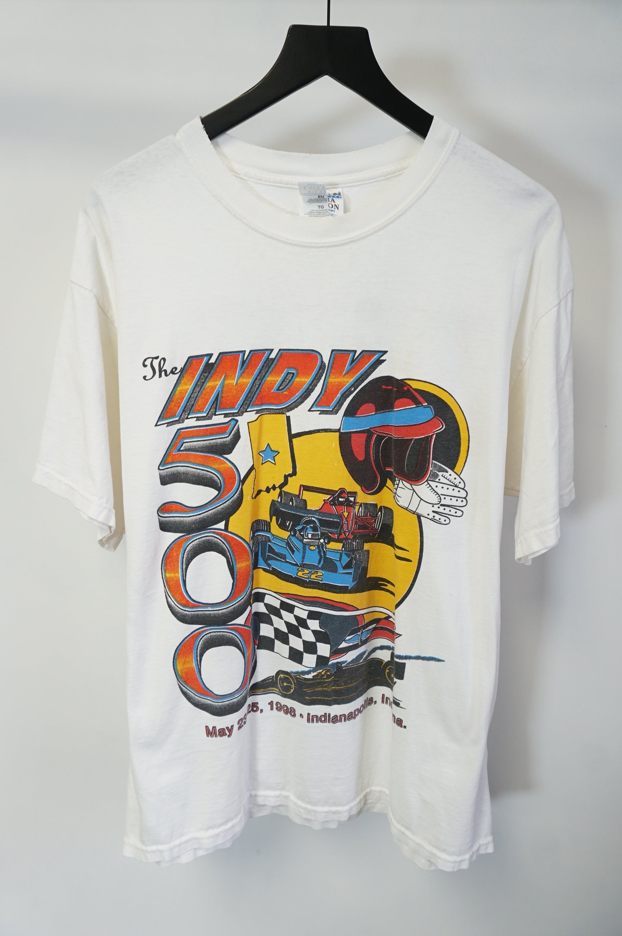 (XL) 1998 Indy 500 Life Begins at 200 mph T-Shirt – Thrift Heaven Vintage